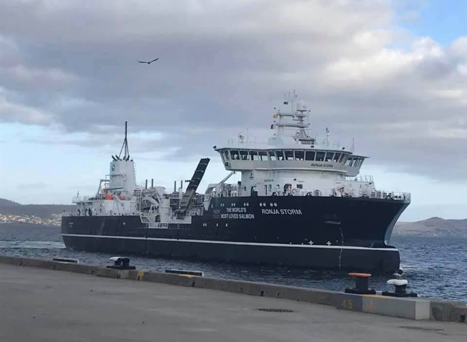 World’s biggest wellboat arrives in Tasmania | SalmonBusiness