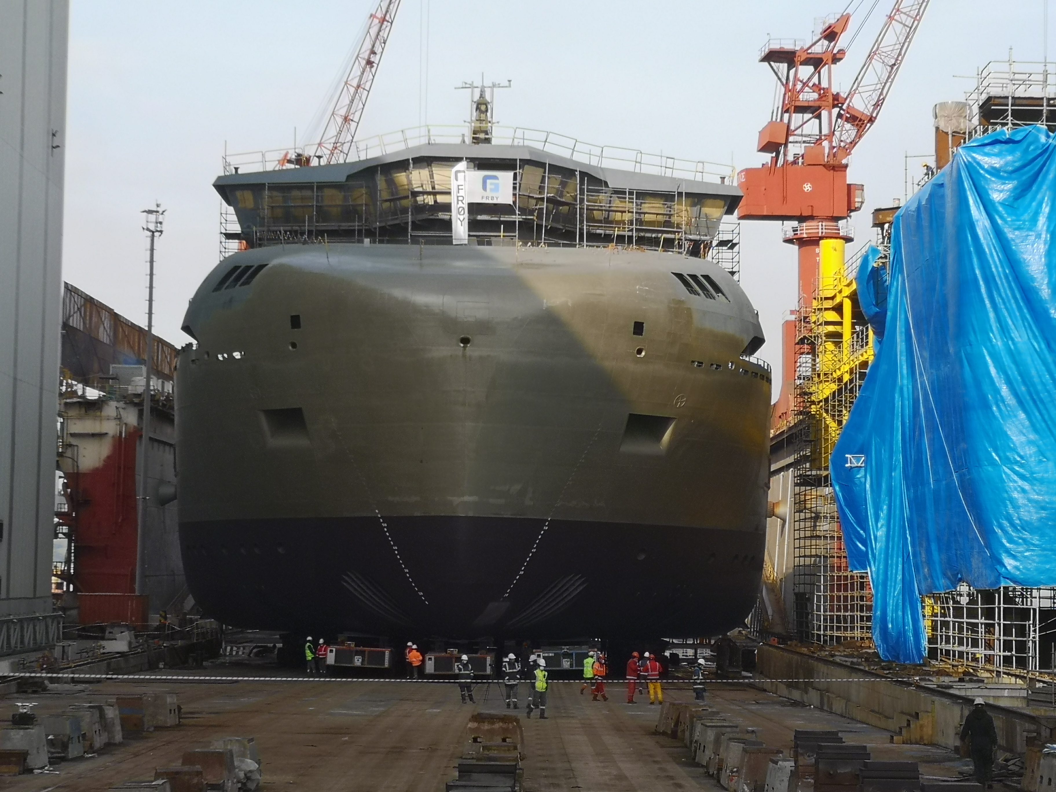 The world’s largest wellboat is launched | SalmonBusiness