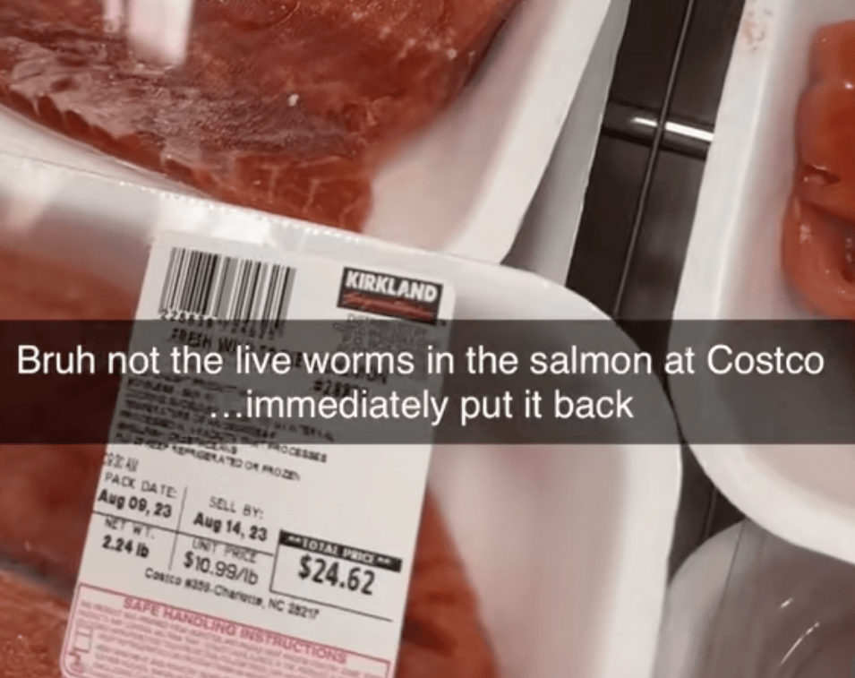 3 8 Million Views Video Of Live Parasite In Wild Salmon At Costco Goes
